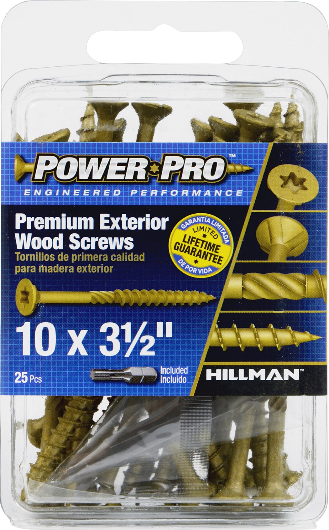 HILLMAN Fasteners 42485 Dec Keg Screw (25 Pack), 10 x 3.5