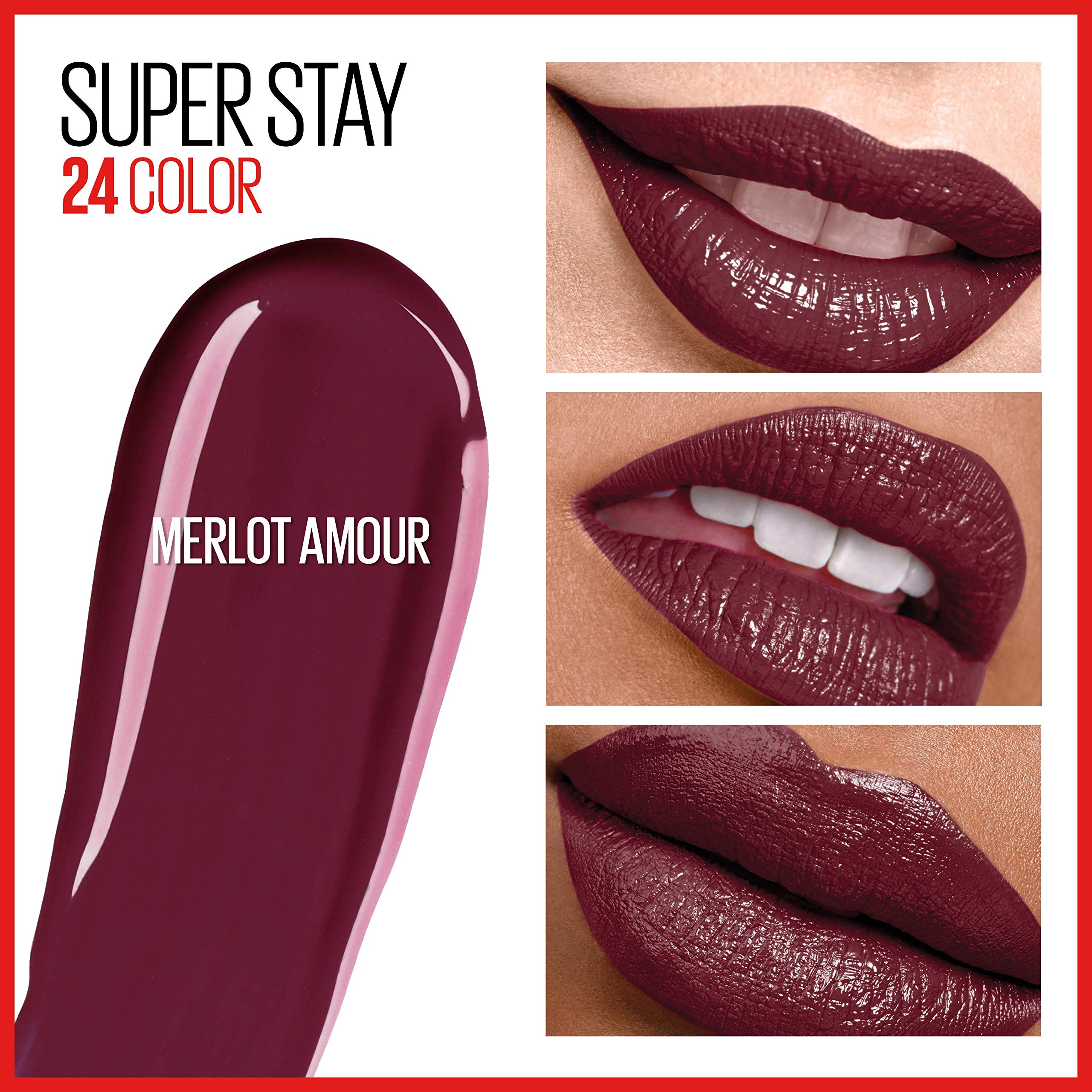 Maybelline Super Stay 24, 2-Step Liquid Lipstick Makeup, Long Lasting Highly Pigmented Color with Moisturizing Balm, Always Heather, Magenta, 1 Count