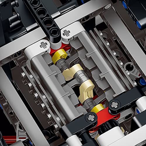 Brick Construction Toy, Technique Building Blocks and Engineering Toy, Adult Collectible Model Cars Kits to Build, 1:12 Scale Racing Car Model 1620 Pieces