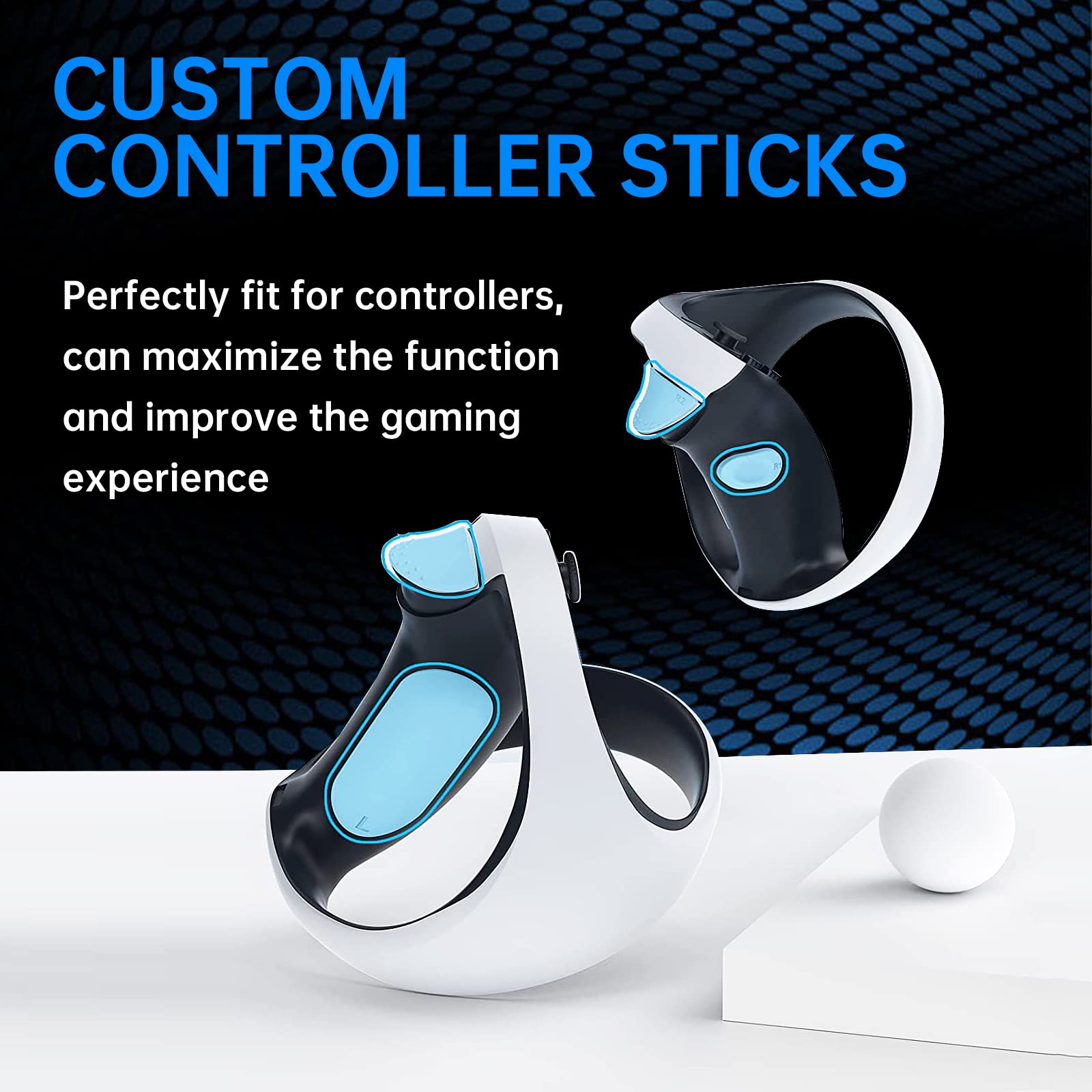 Babaliya Game Controller Silicone Pad, Anti-dust Cover for PS VR2 Lens, Accessories Kit Compatible with Playstation VR2, Anti-Sweat, Non-Slip, Easy to Install, Precise Cut1