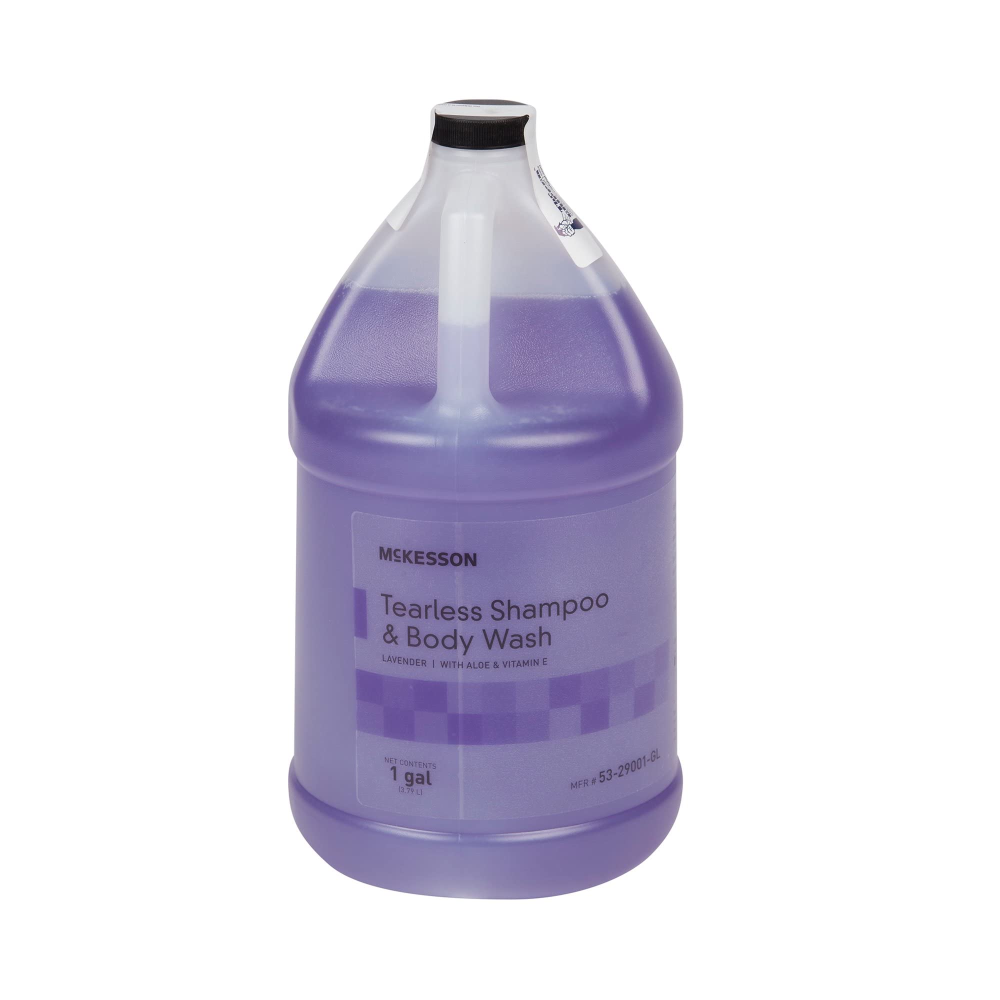 McKesson Shampoo and Body Wash with Aloe & Vitamin E, 1 Gallon [Pack of 1] Bulk, Refill, Tearless, Lavender
