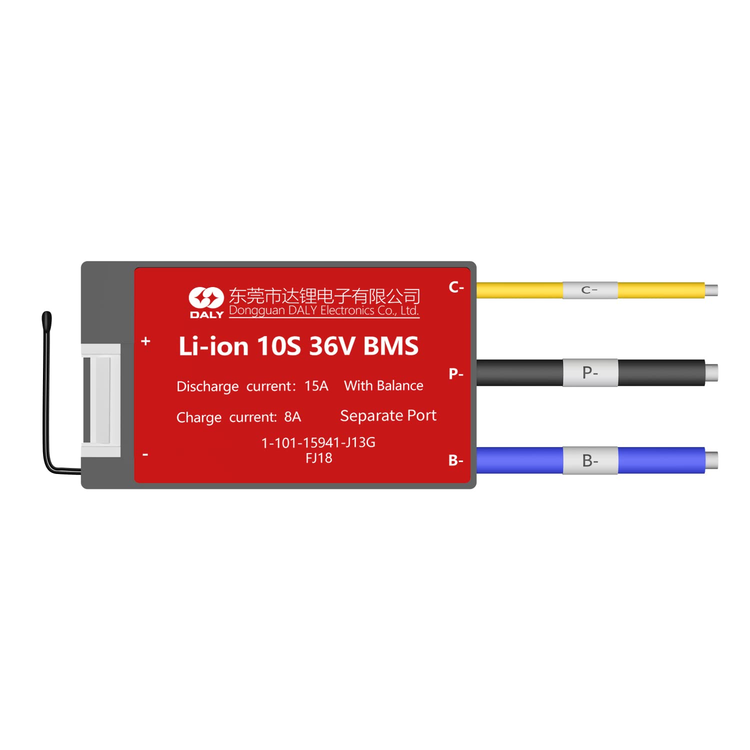 DALY Li-ion BMS 10S 36V 20A PCB Protection Board with Seperate Charge and Discharge Protection Port for DIY Electric Tools 18650 Batteries