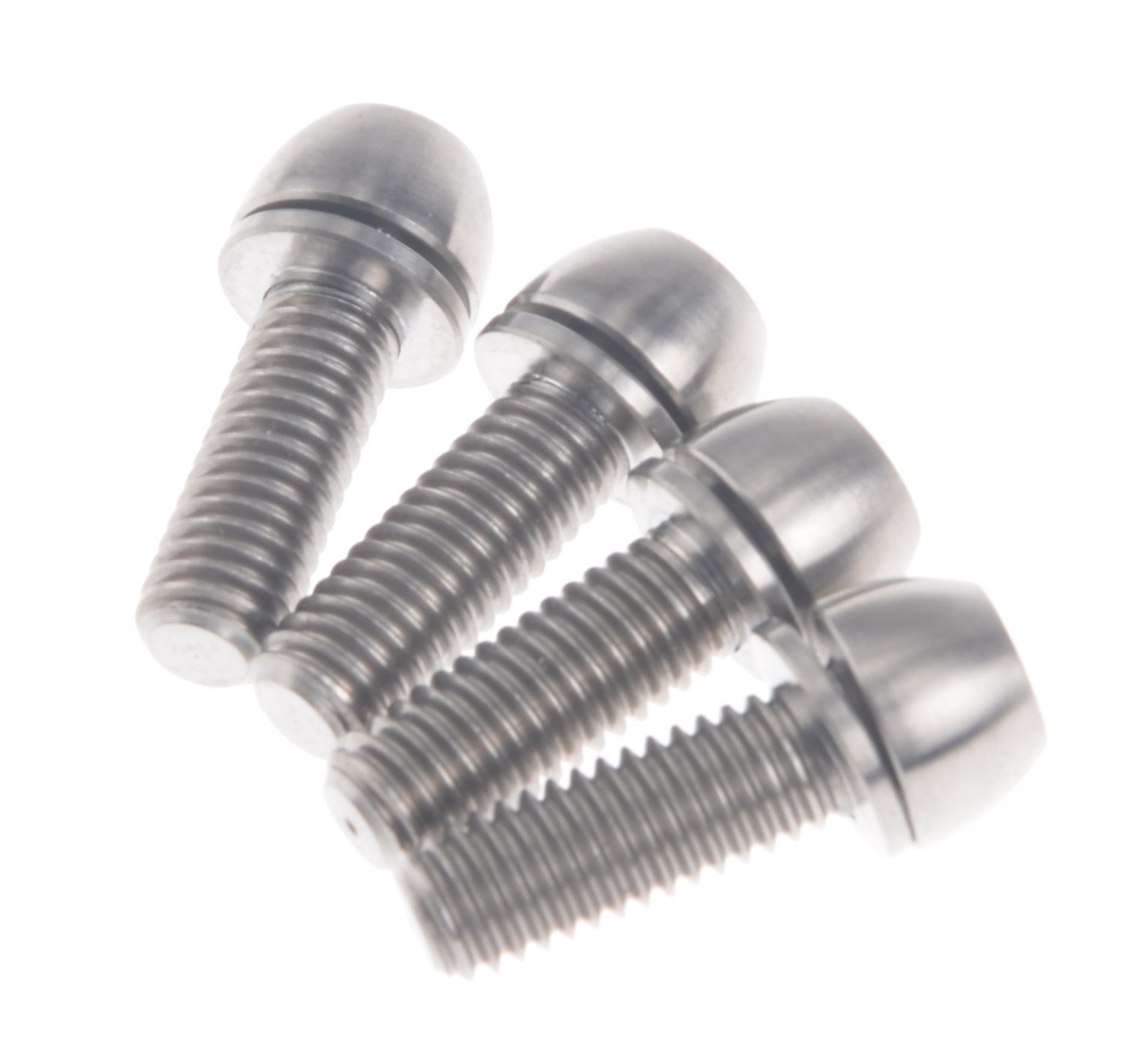 Wanyifa Titanium Gr5 M6x18mm Ball Allen Head Bolt with Washer for Bicycle Disc Brake Caliper Pack of 4