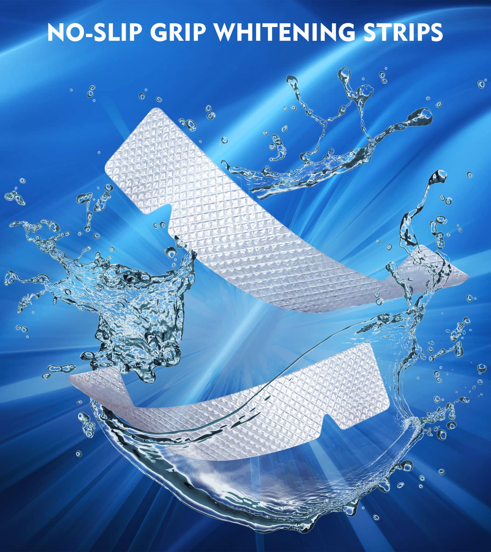 Anpatio Teeth Whitening Strips 21 Treatment, Non-Slip White Strip Without Any Harm - Safe for Enamel - Non Sensitive Teeth Whitening Kit, Bamboo Toothbrush (42PCs)