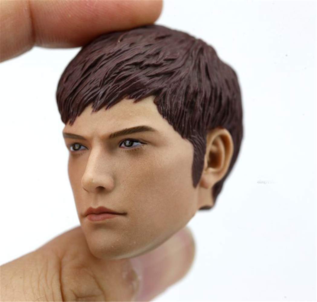 HiPlay 1/6 Scale Male Figure Head Sculpt, Handsome Men Tough Guy, Doll Head for 12 inch Action Figure HS040 (D)