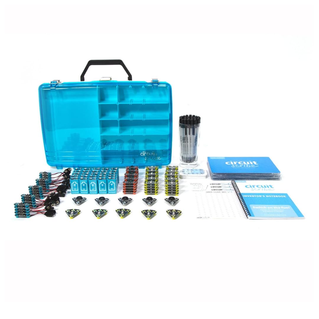 Circuit Scribe Complete Classroom Bundle | 30 Conductive Ink Pens, 110 Modules | STEM Learning Education| Science Experiment Projects for Home & School