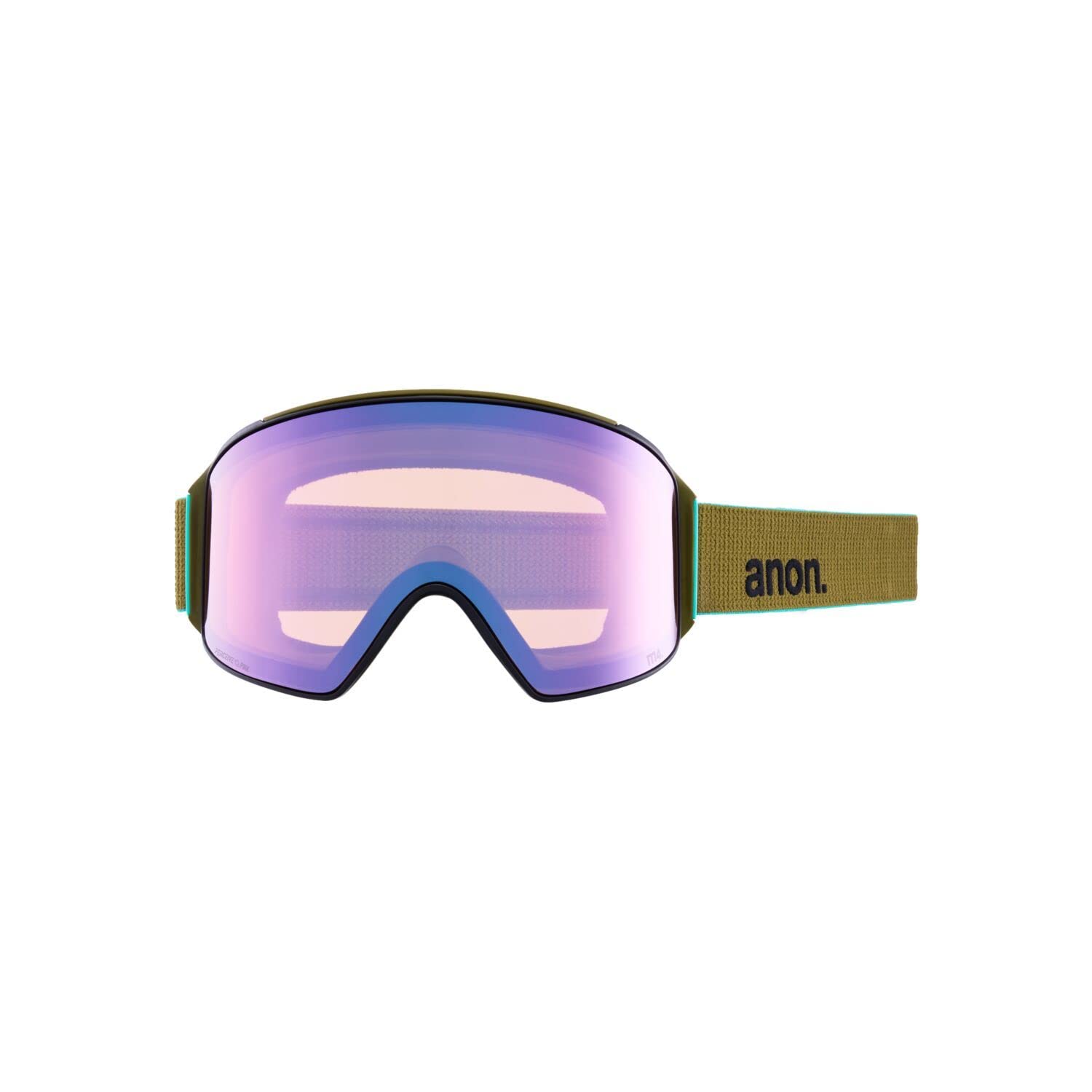 Anon M4 Cylindrical Goggles + Bonus Lens + MFI® Face Mask, Frame: Green, Lens: Perceive Variable Green (22% / S2), Spare Lens: Perceive Cloudy Pink (53% / S1)