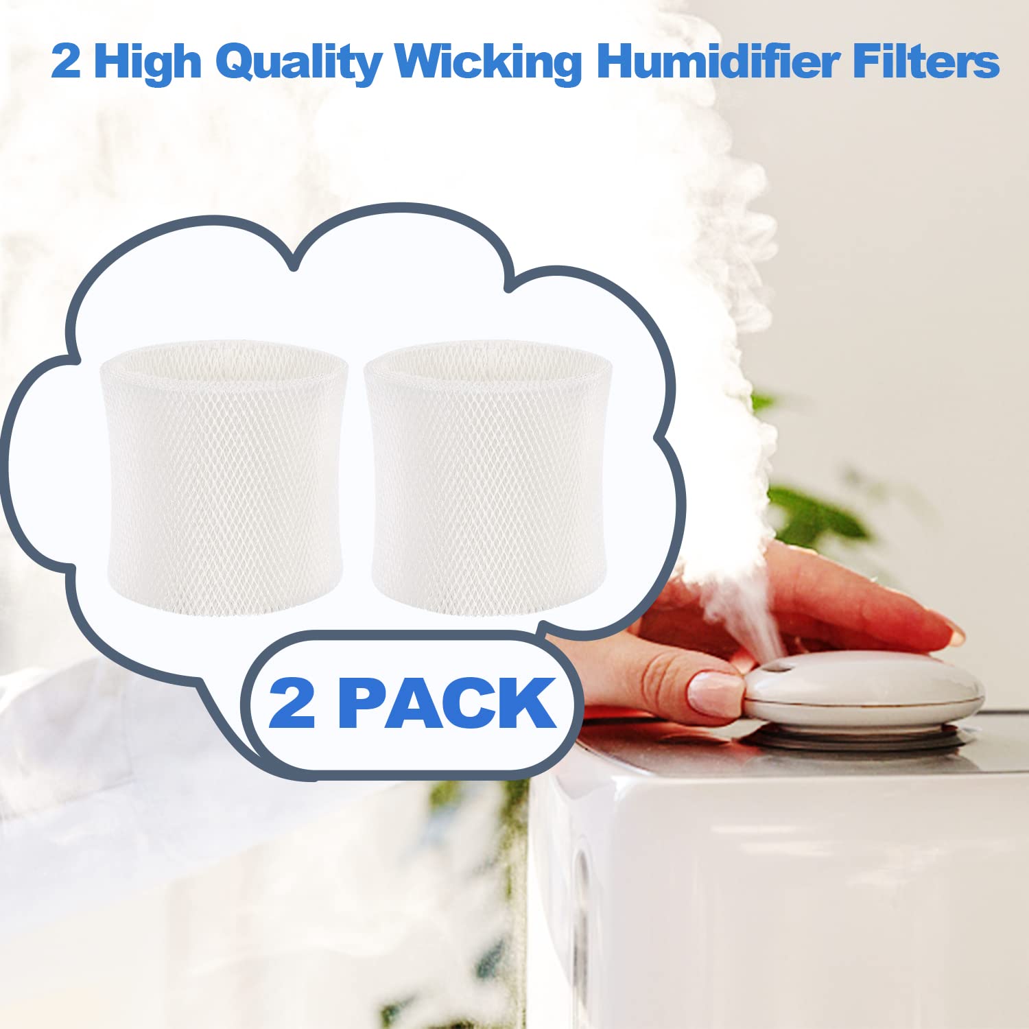 Humidifier Wicking Filters Fit for Honeywell HC-888 Model Series, Fit for Honeywell Humidifier Filter Replacement Filter C (2 Pack)