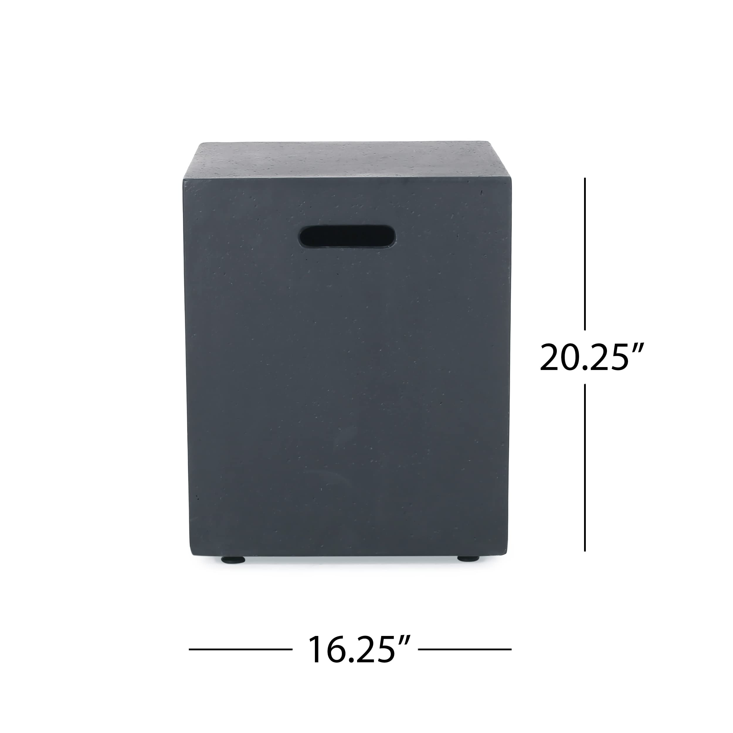 Christopher Knight Home 317493 Aidan End Table, Dark Gray