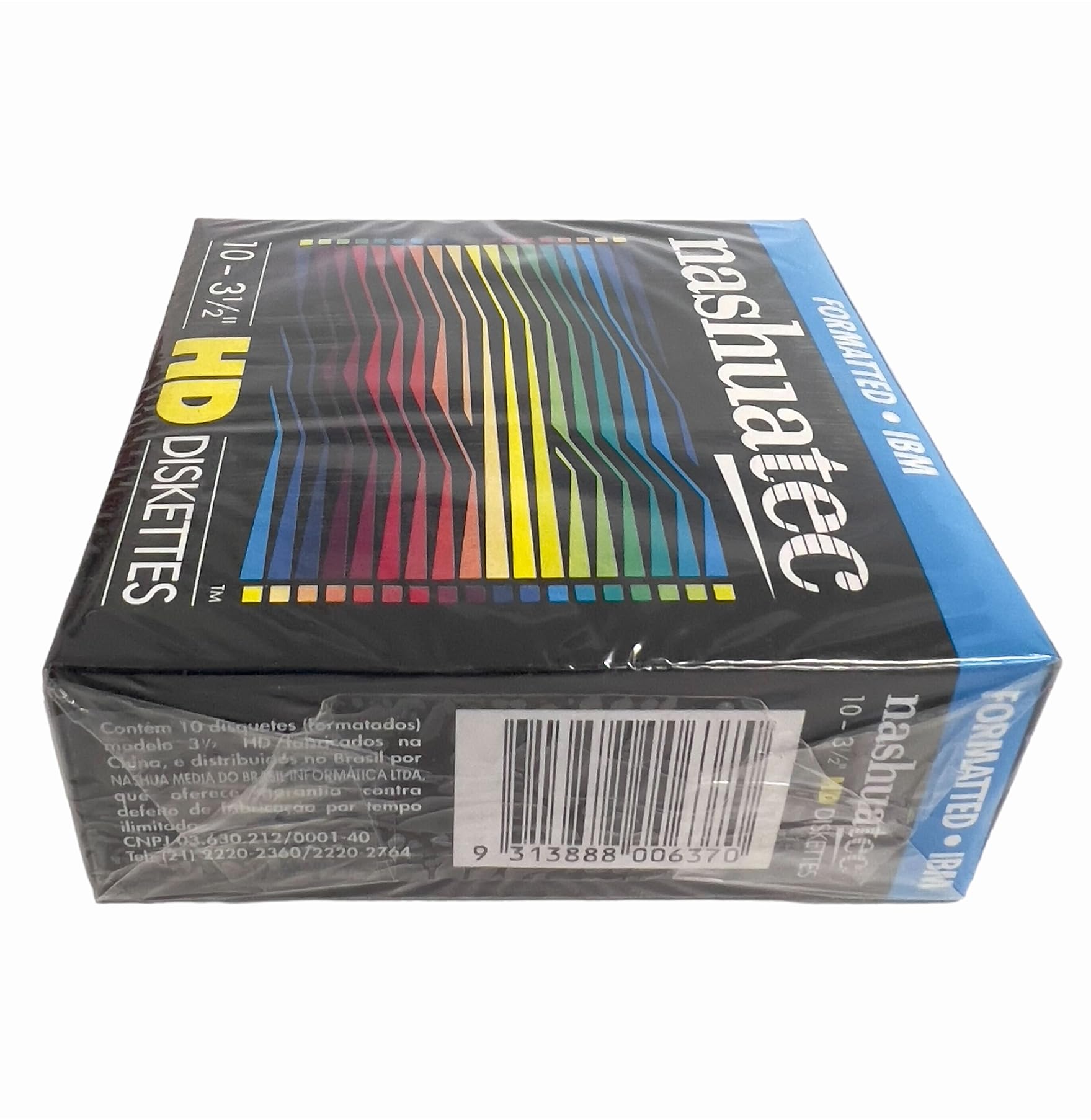 Nashuatec High Density HD 2-Sided 3.5" Diskette Formatted 10 Diskettes Per Pack For Storage Data