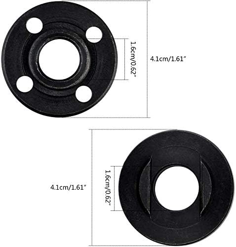 Homhelar Grinder Flange Angle Wrench Spanner Metal Lock Nut for Dewalt Makita 193465-4 Bosch Black & Decker Ryobi 4.5" 5" 5/8-11