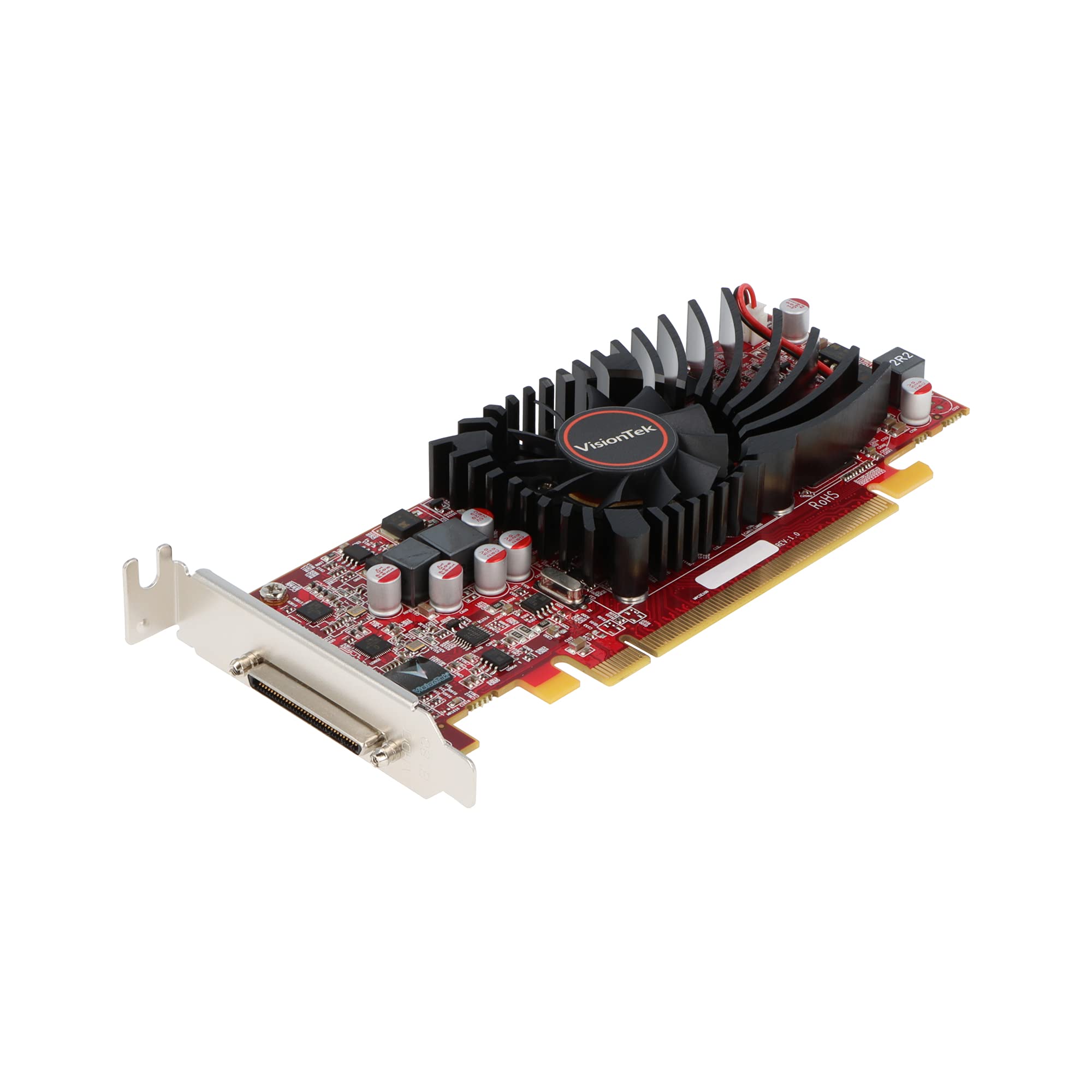 VisionTek Radeon HD 5570 1GB DDR3 SFF Graphics Card, 4 Port VHDCI to HDMI, Included Full-Height Bracket (900901)
