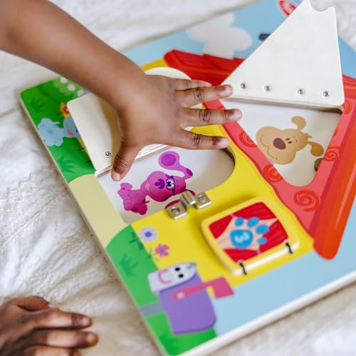Melissa & Doug Blue’s Clues & You! Wooden Activity Board with Clue Cards - FSC Certified