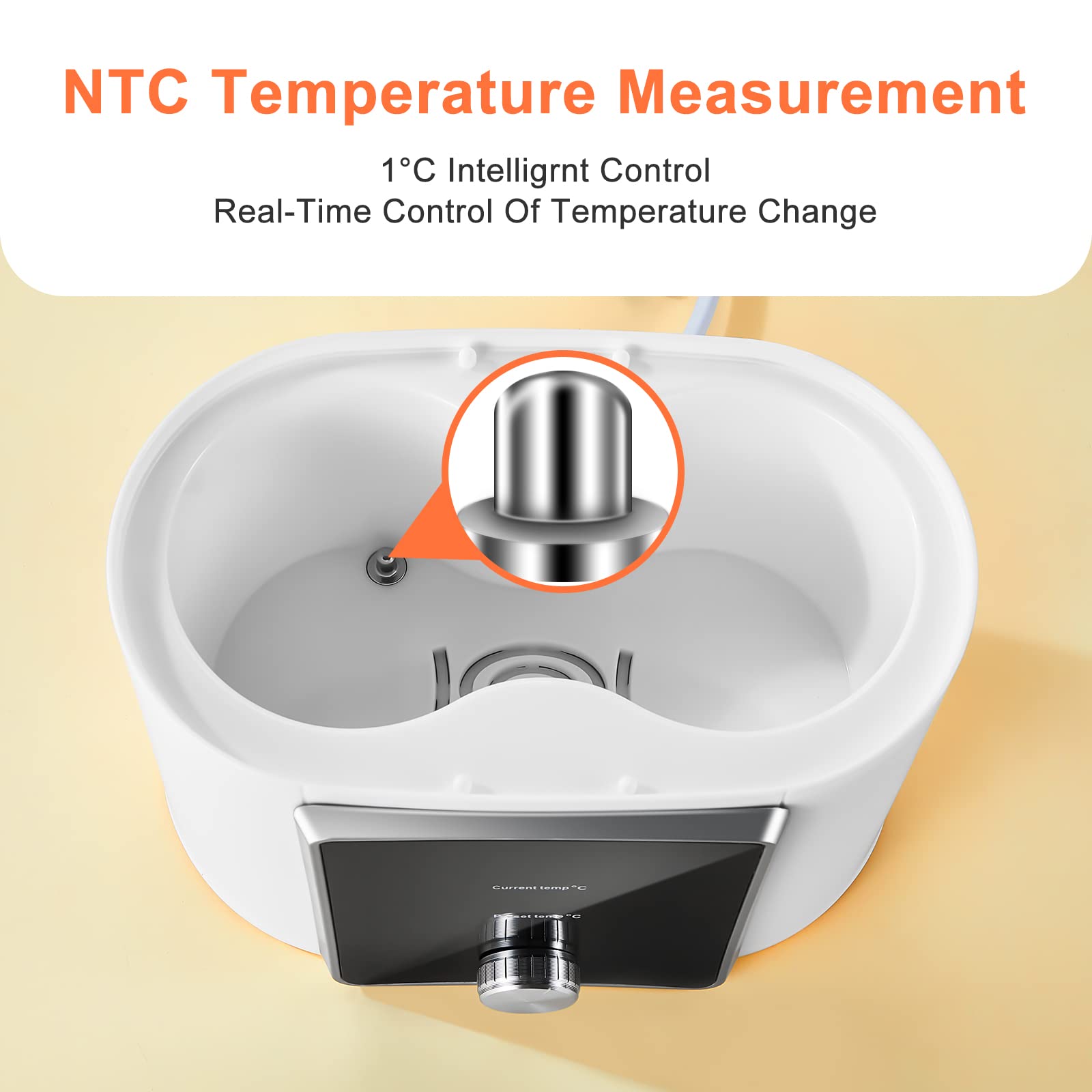 Baby Bottle Warmer, 8 in 1 Multi-Function Bottle Warmer, AI Temperature Control Rotate Button Bottle Warmer for Breastmilk, Low Noise Presettable Bottle Warmers, 24 Hours Keep Warming (2 Bottle)