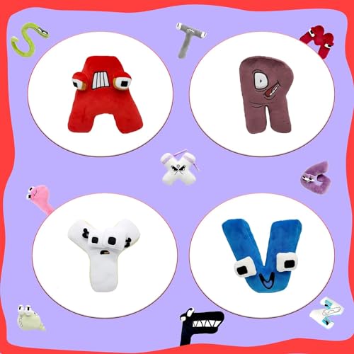 Alphabet Plush,26 Pcs Animal Toys,Fun Stuffed Alphabet Plush Figure Suitable for Giving Fans