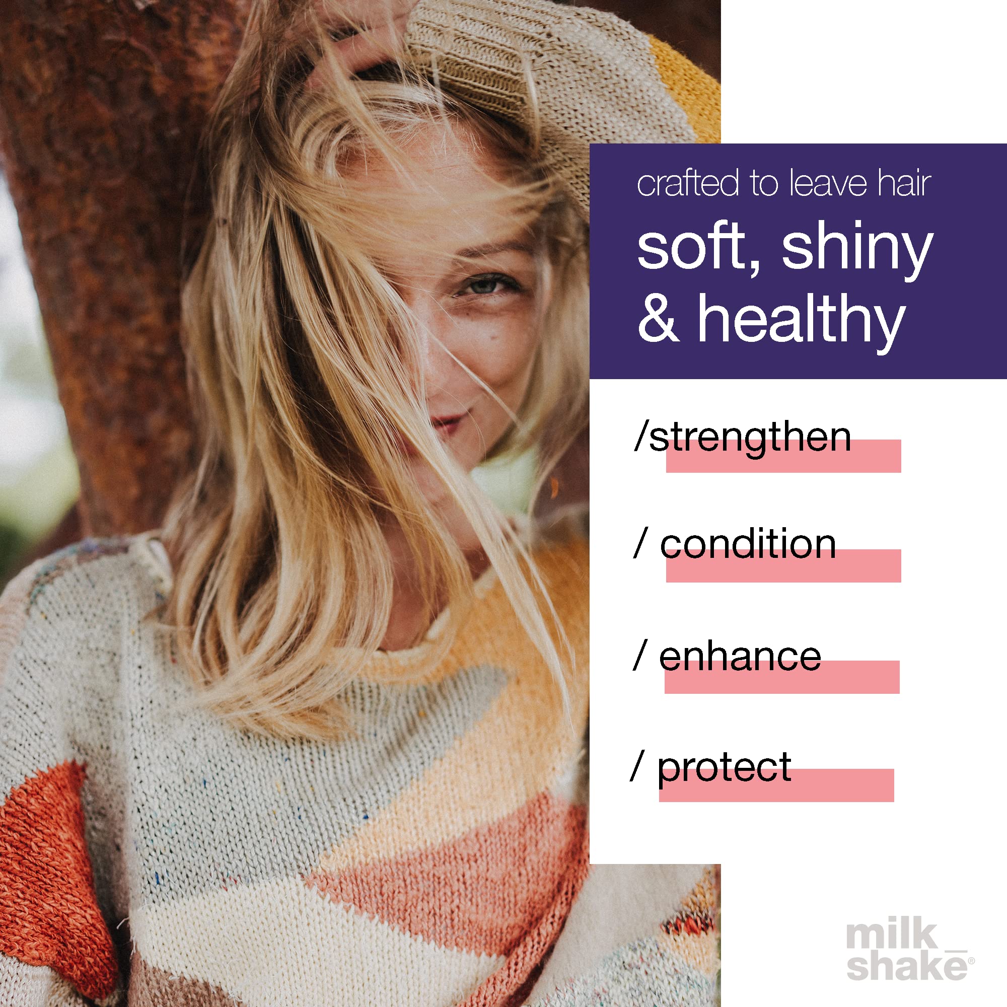 Milk_shake Silver Shine Purple Shampoo for Blonde Hair - Blonde Toner for Brassy Hair 100% SLES-Free, 3.3 Fl Oz