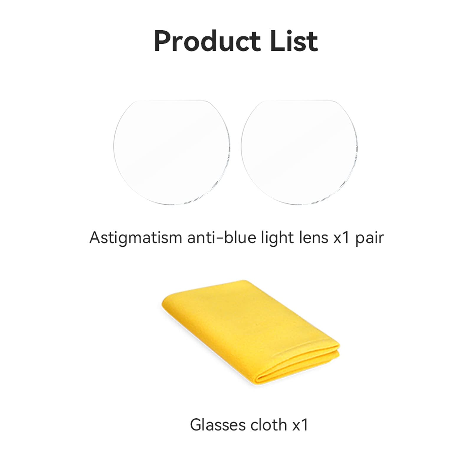 Anti-blue Light Lens Compatible for DJI Avata FPV Flying Glasses Goggles2 Accessories That Supports Changing Lenses to Accommodate Your Nearsightedness（Resin） (1.67 astigmatism 50-200)