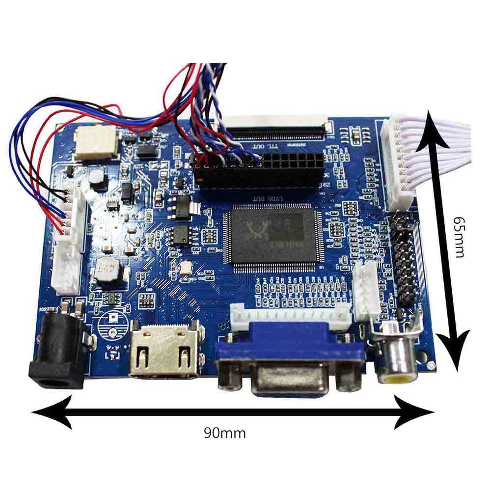 VSDISPLAY HD-MI VGA 2AV LCD Controller Board Work for 14" 15.6'' b140xtn03.1 LP140WH1 BT140XW02 B156XW02 1366x768 LVDS 40Pin WLED Backlight LCD Panel