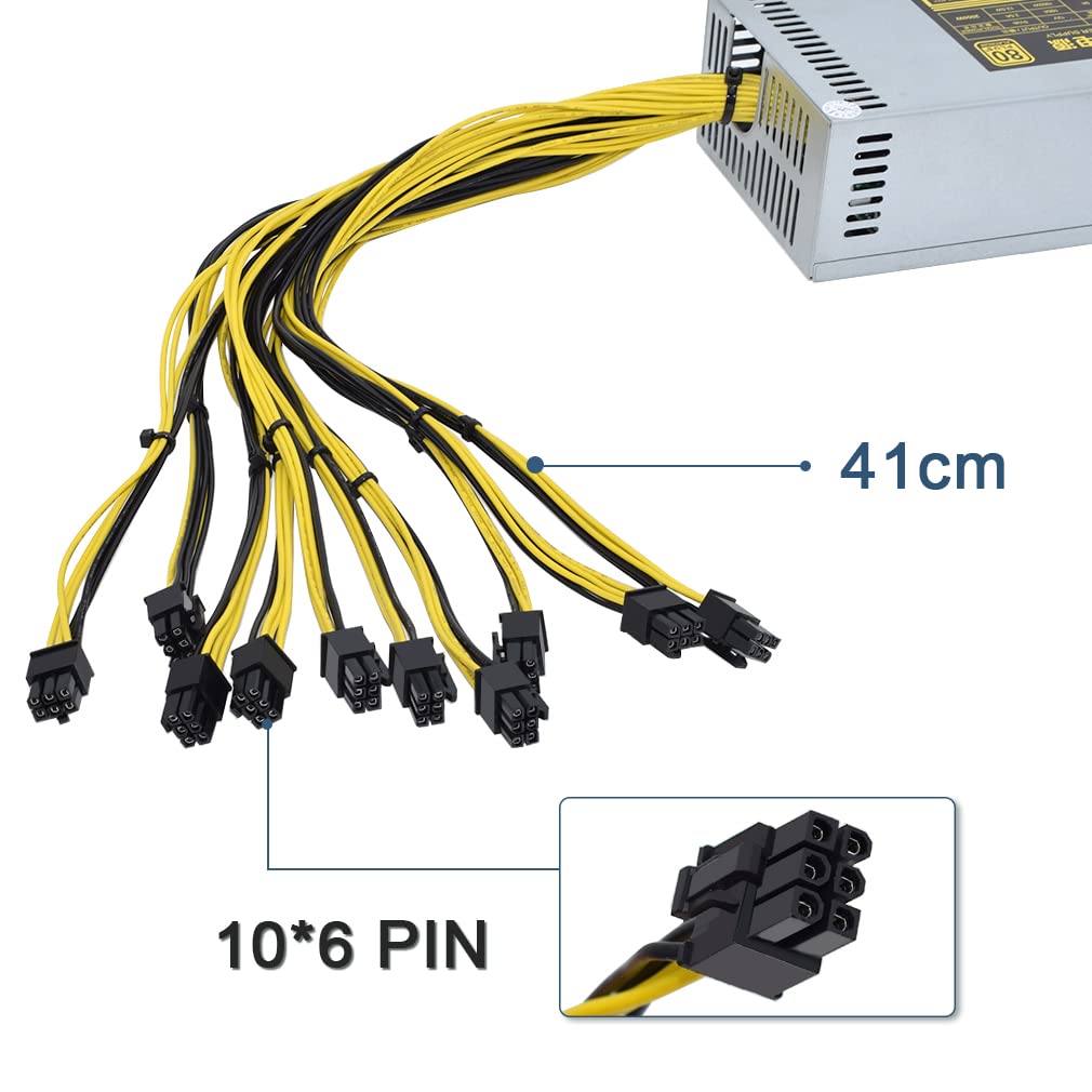 Antminer Bitmain Power Supply 2000W 2U 110V for S9 or L3+ or Z9 Mini or D3 w/ 10 Connectors ETH BTC LTC Mining PSU
