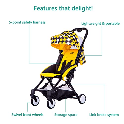 Mia Moda Enzo Urban Stroller, Yellow