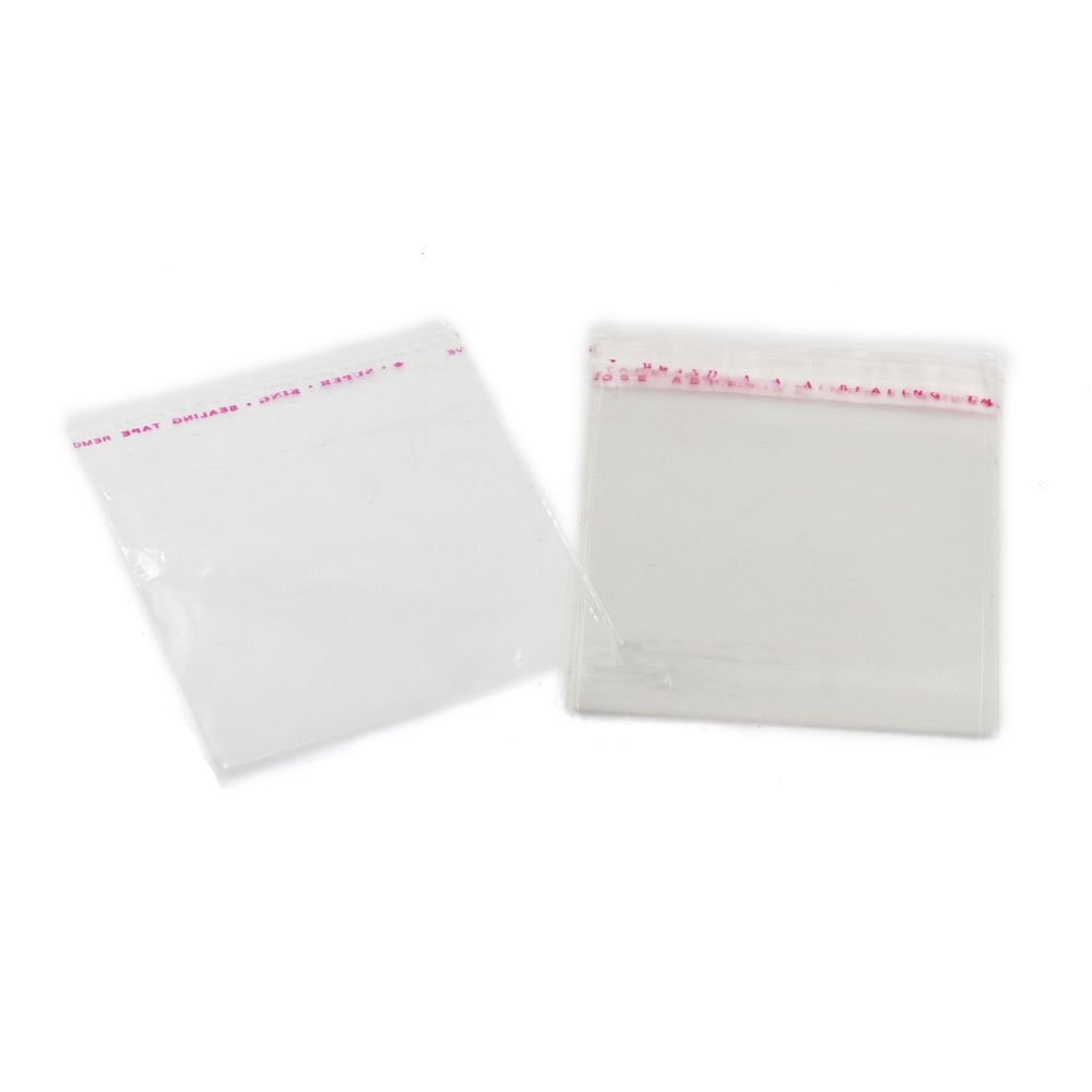 micoshop 200 Pcs Mini Plastic Sleeves CD Storage Bag Holder Case 8CM (not Standard cd)