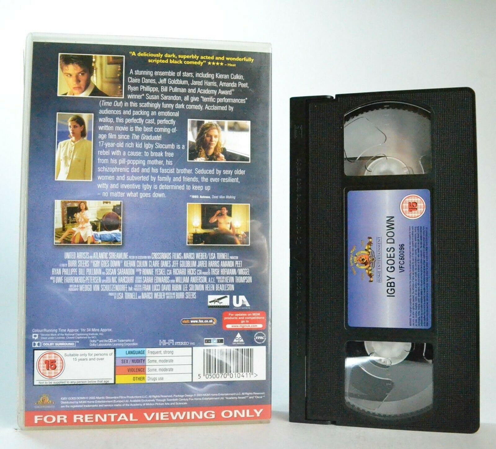 Igby Goes Down: Comedy/Drama (2002) - Large Box - Ex-Rental - K.Culkin - Pal VHS