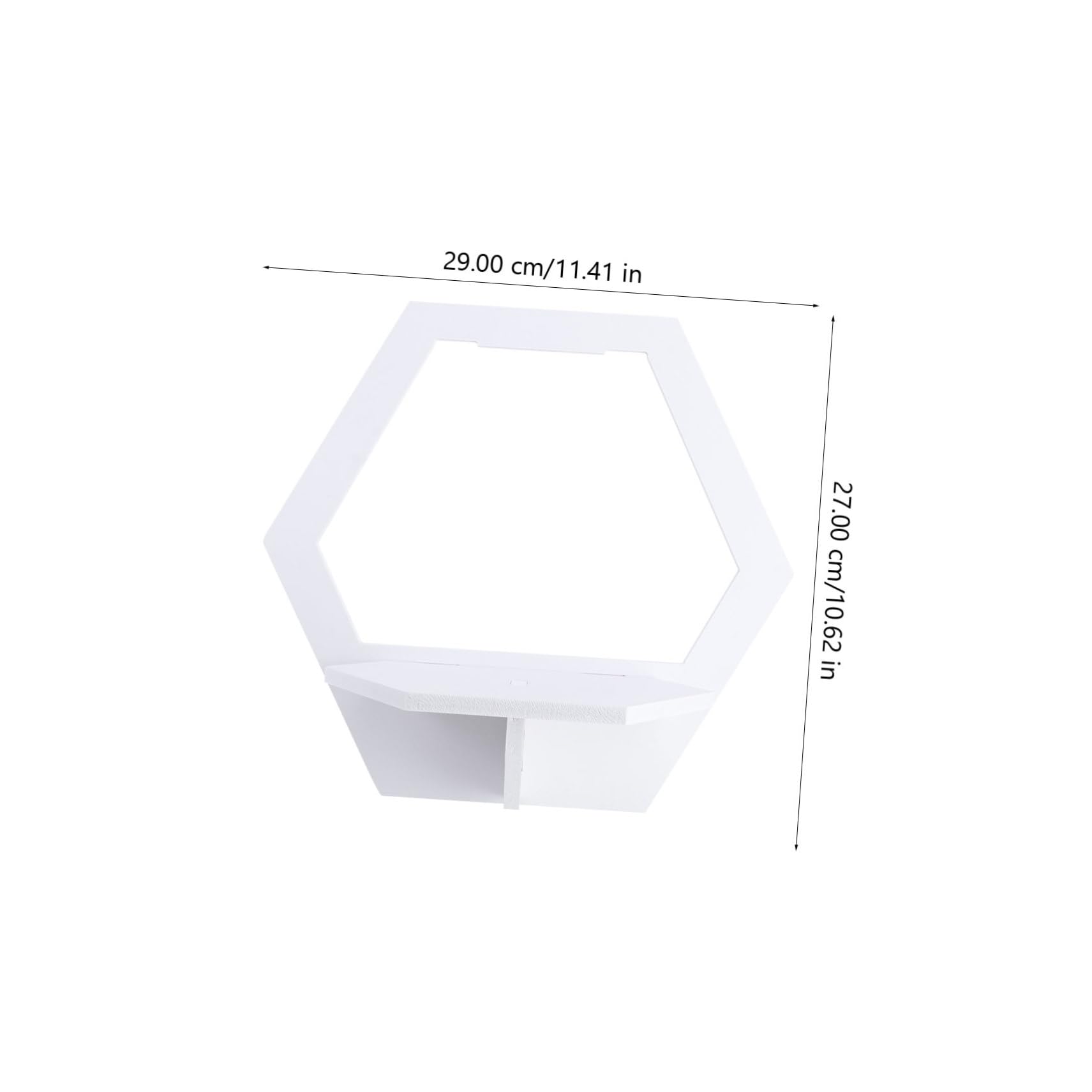 Cabilock 1pc Shelf Corner Shelves Square Plant Stand Jewelry Holder Plant Holder Decorative Floating Shelves Decorative Shelves Bedside Rack Rustic Wall Headboard Wall Hanging Plastic White
