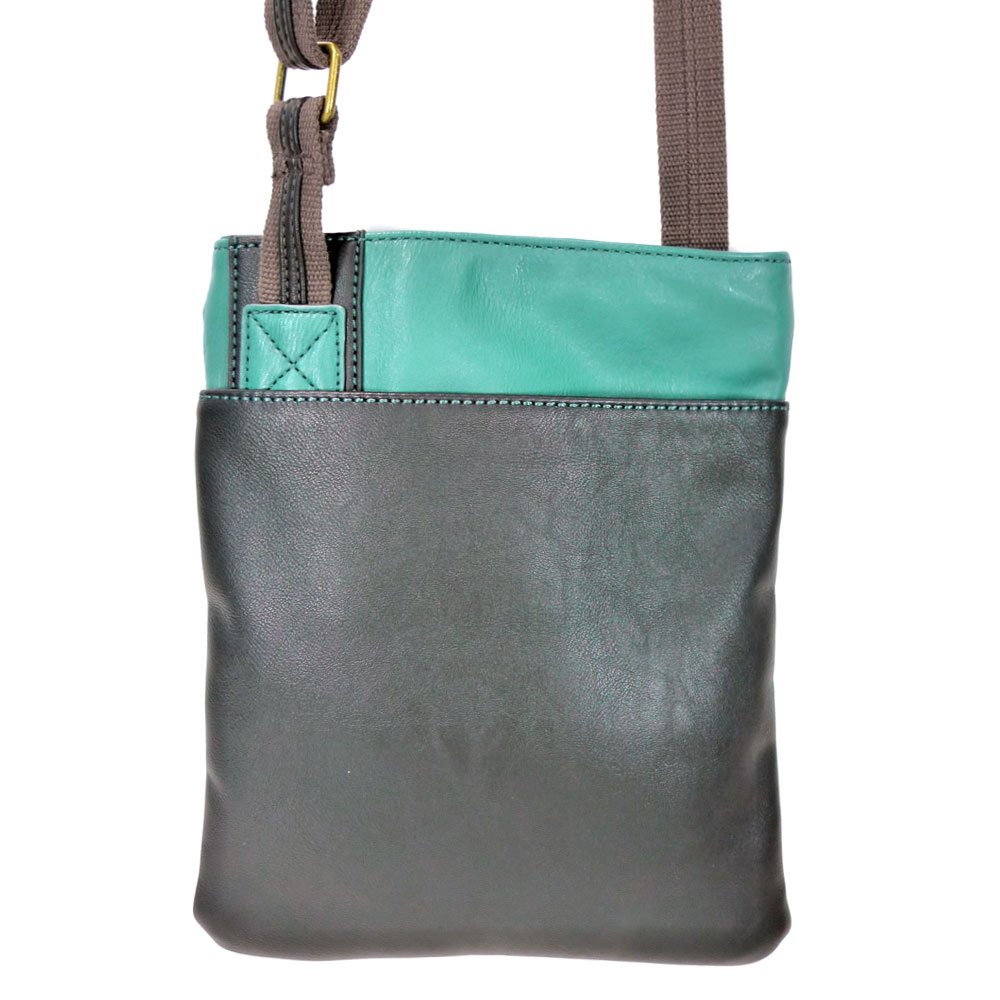 CHALA New Crossbody SWING Bag Vegan Leather (Black- Sea Turtle)
