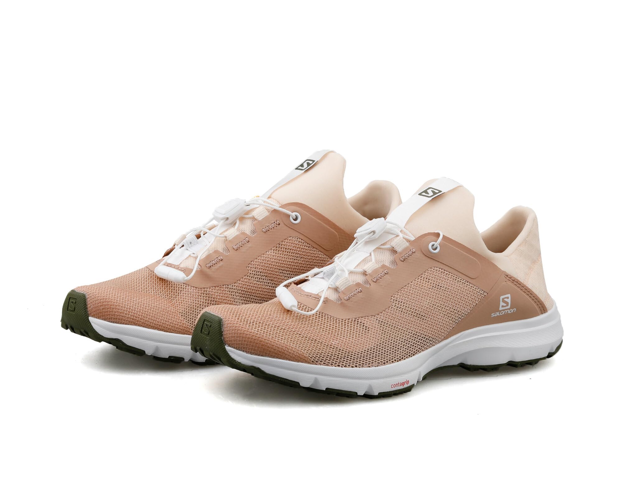 Salomon Amphib Bold 2 Running Shoes for Women Sport Sandal, Sirocco/Sun Kiss/Olive Night, 3.5