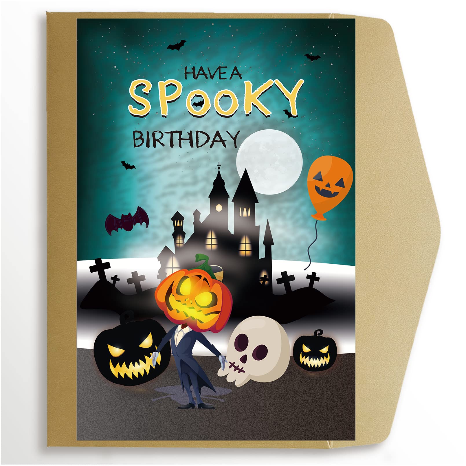 Goroar Spooky Birthday Card, Halloween Birthday Card, October Birthday Card, Have A Spooky Birthday