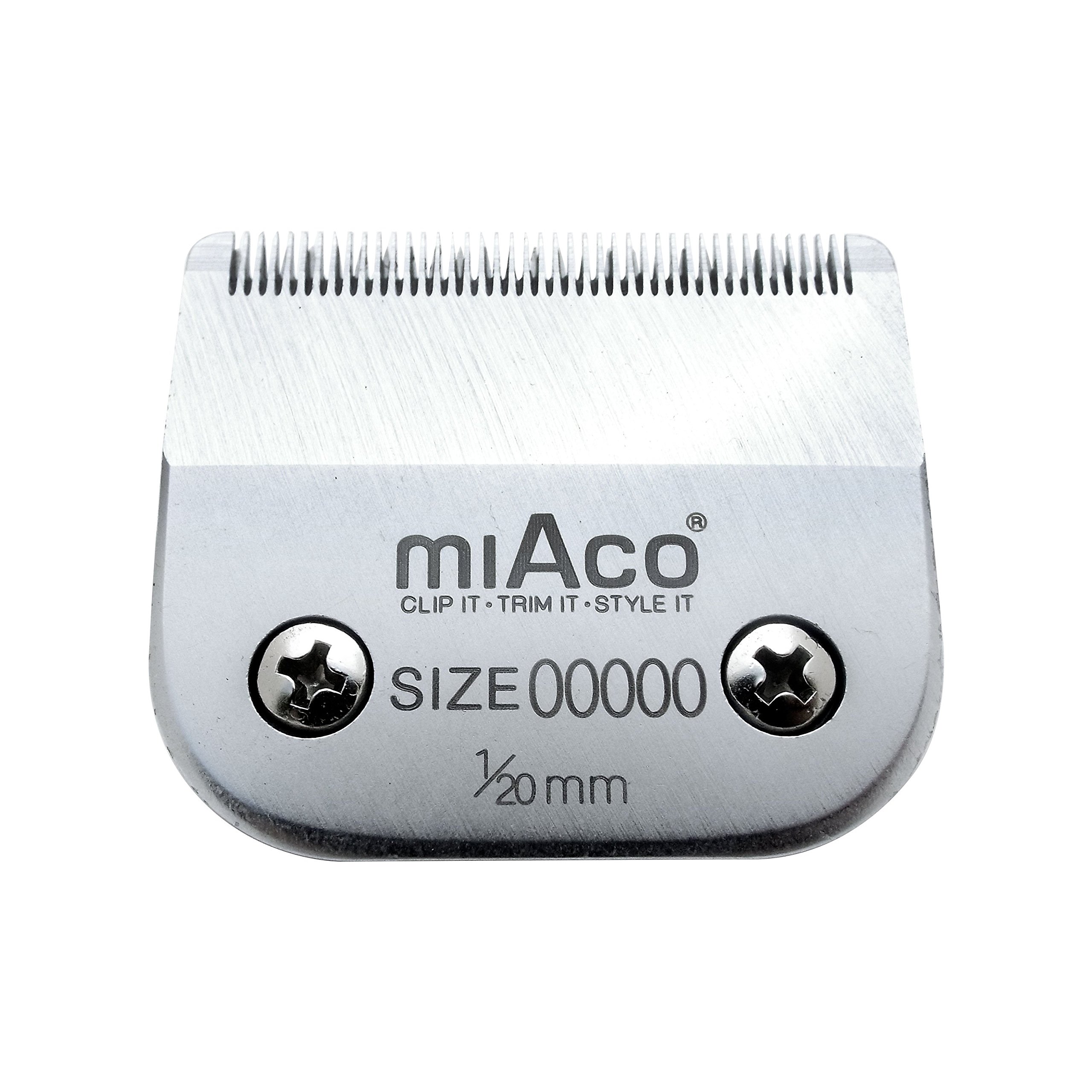 Miaco Size 00000 Detachable Clipper Blade fits Oster Classic 76, Andis BGC, BGR, BGRC, MBG