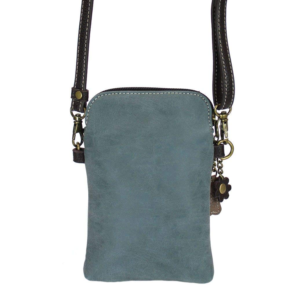 Chala Schnauzer Cellphone Crossbody Handbag - Convertible Strap Schnauzer Mom Gift