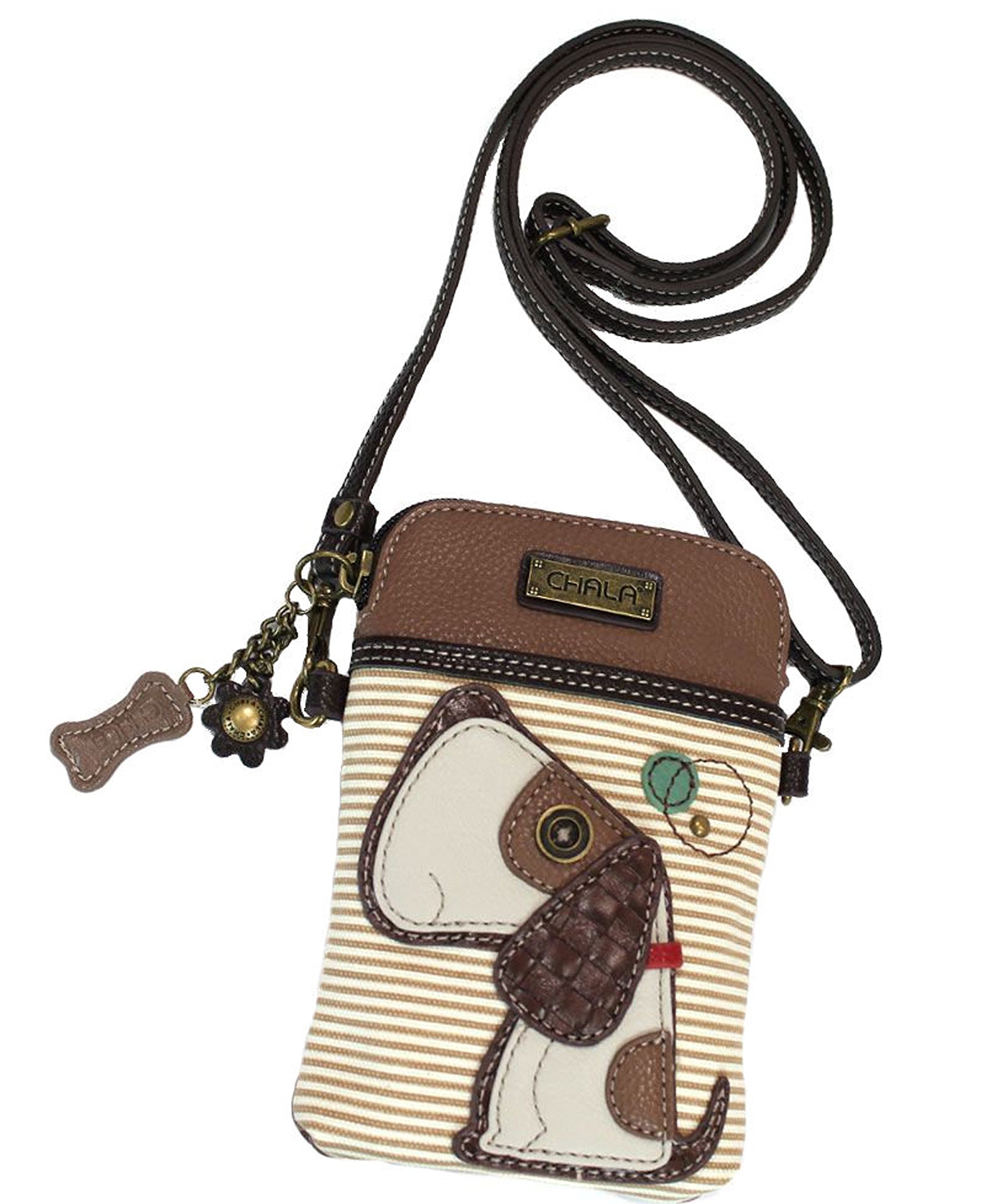 Chala Toffy Dog Cellphone Crossbody Handbag Purse - Convertible Strap Dog Mom Dog Lovers Chala Group Handbag