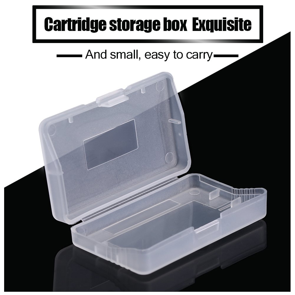 Yunir 10 Pcs Game Case, Cartridge Game Case Transparent Anti Dust Cover for Game Boy Advance GBA 2.56 x 1.57 x 0.31inch Size