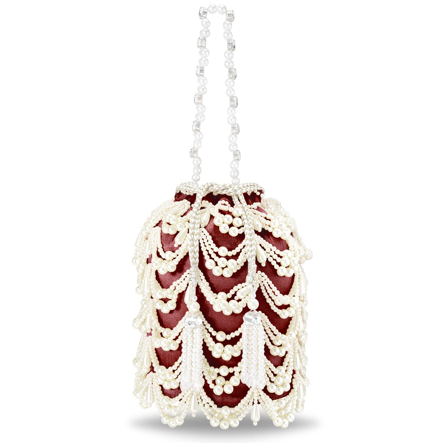 Aheli Indian Potli Bags Gift for Women Evening Bag Clutch Ethnic Bride Purse with Drawstring