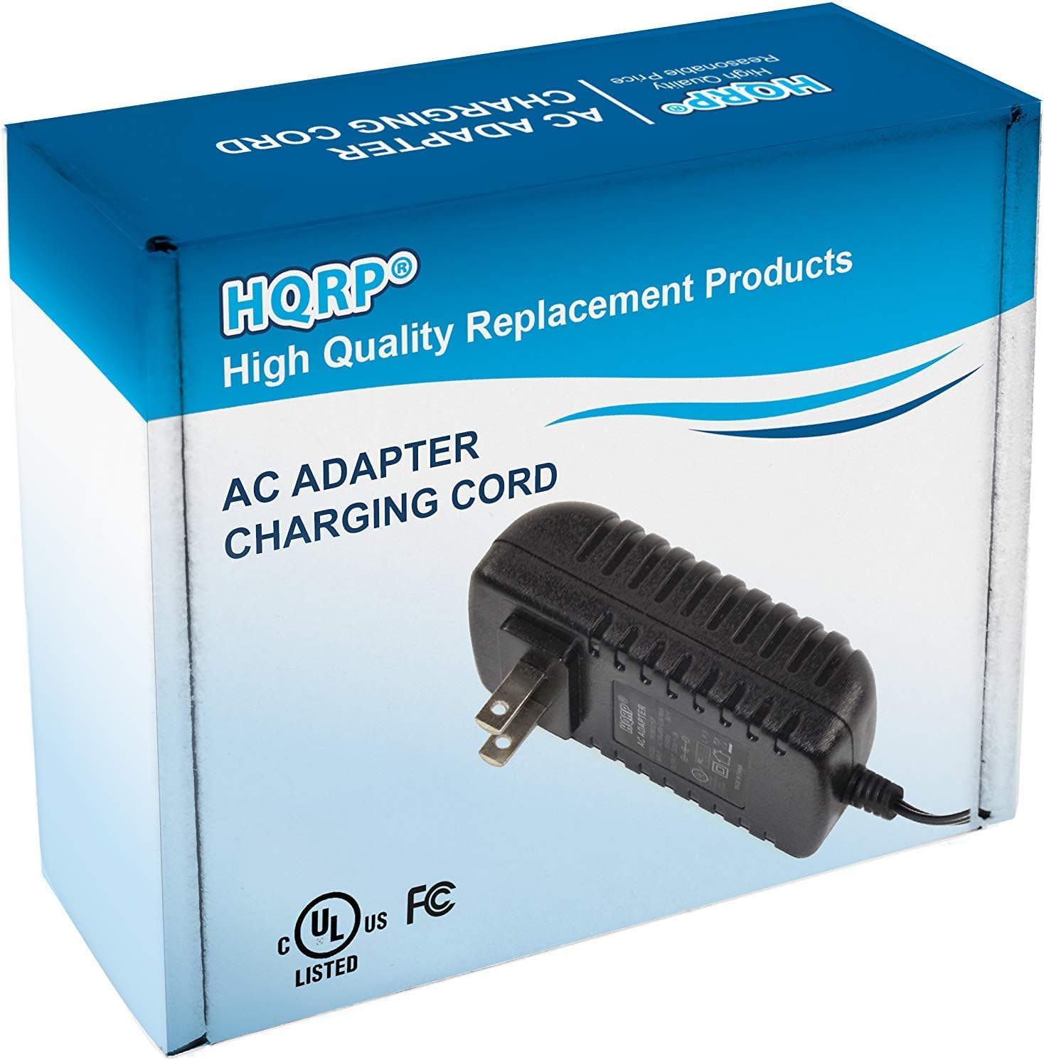 HQRP AC Adapter Compatible with Casio KL750 / KL-750 / KL750B / KL-750B / KL7000 / KL-7000 Label Printer Power Supply Cord Plus Euro Plug Adapter