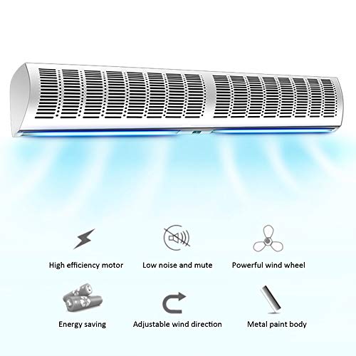 Air Curtain Large air Volume and Low Noise at Commercial entrances and exits Two-Speed Adjustable Machine Remote Control Wind Direction Adjustable Energy-Saving Machine