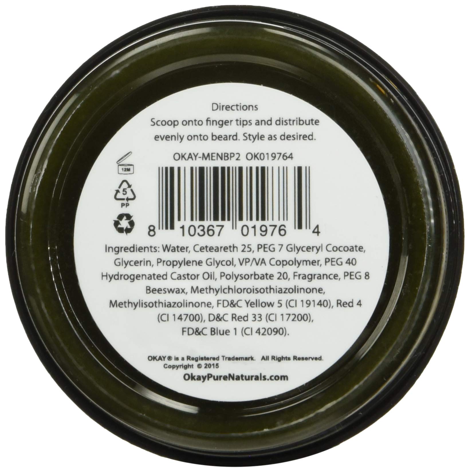 OKAY MEN BEARD POMADE 2oz / 59ml