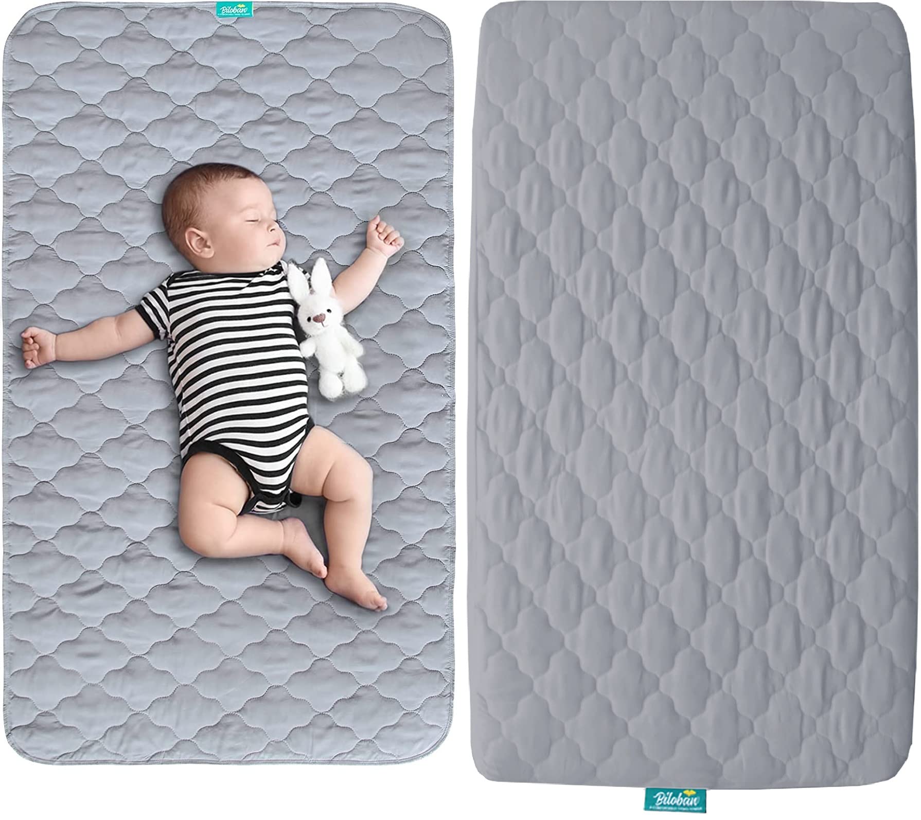 Crib Mattress Protector Waterproof & Crib Mattress Pad Cover