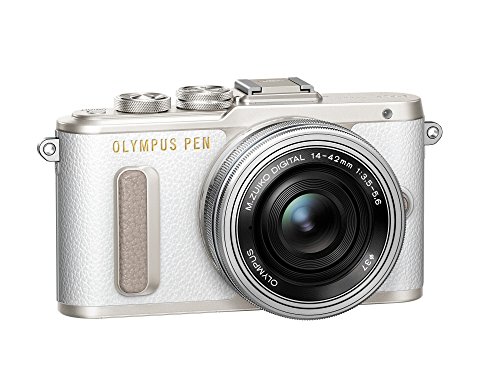 OLYMPUS Pen E-PL 8 EZ Double Zoom Kit [White][International Version, No Warranty]