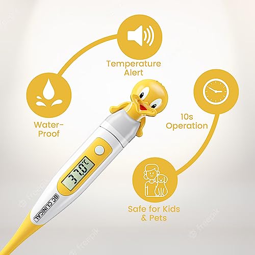 Thermometer for Adults Children Pets, Oral Armpit Rectal, Dog and cat (Frog)