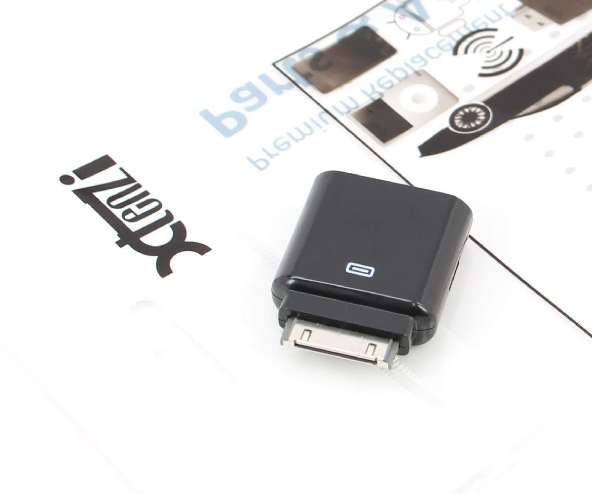 Xtenzi Charging Converter 30 Pin Pass Through Adapter XT12V5 Compatible with iPod iPhone iPad Car Vehicle