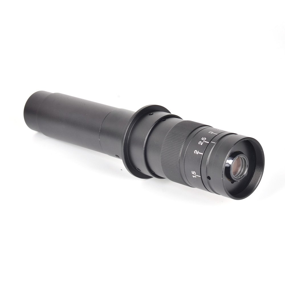Monocular Max 300x Zoom C-Mount Glass Lens Adapter F/Industry Digital Microscope Camera Objective