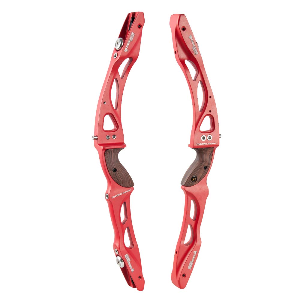 Archery 66/68/70 Inch Competition Athletic Bow Takedown Shooting Recurve Bow ILF Metal Bow Riser Right Handed with Bow Stringer Tool for Adult,Youth,Teens (red, 66/42lbs)