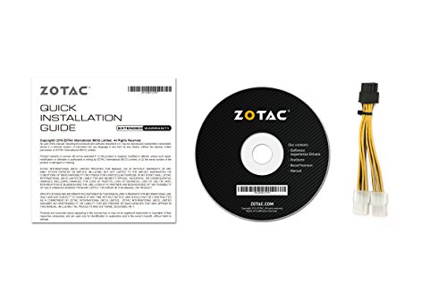 ZOTAC GeForce GTX 1080 Mini 8GB GDDR5X VR Ready Gaming Graphic Card, DisplayPort 1.4, 1x HDMI 2.0, Dual-link DVI (ZT-P10800H-10P)