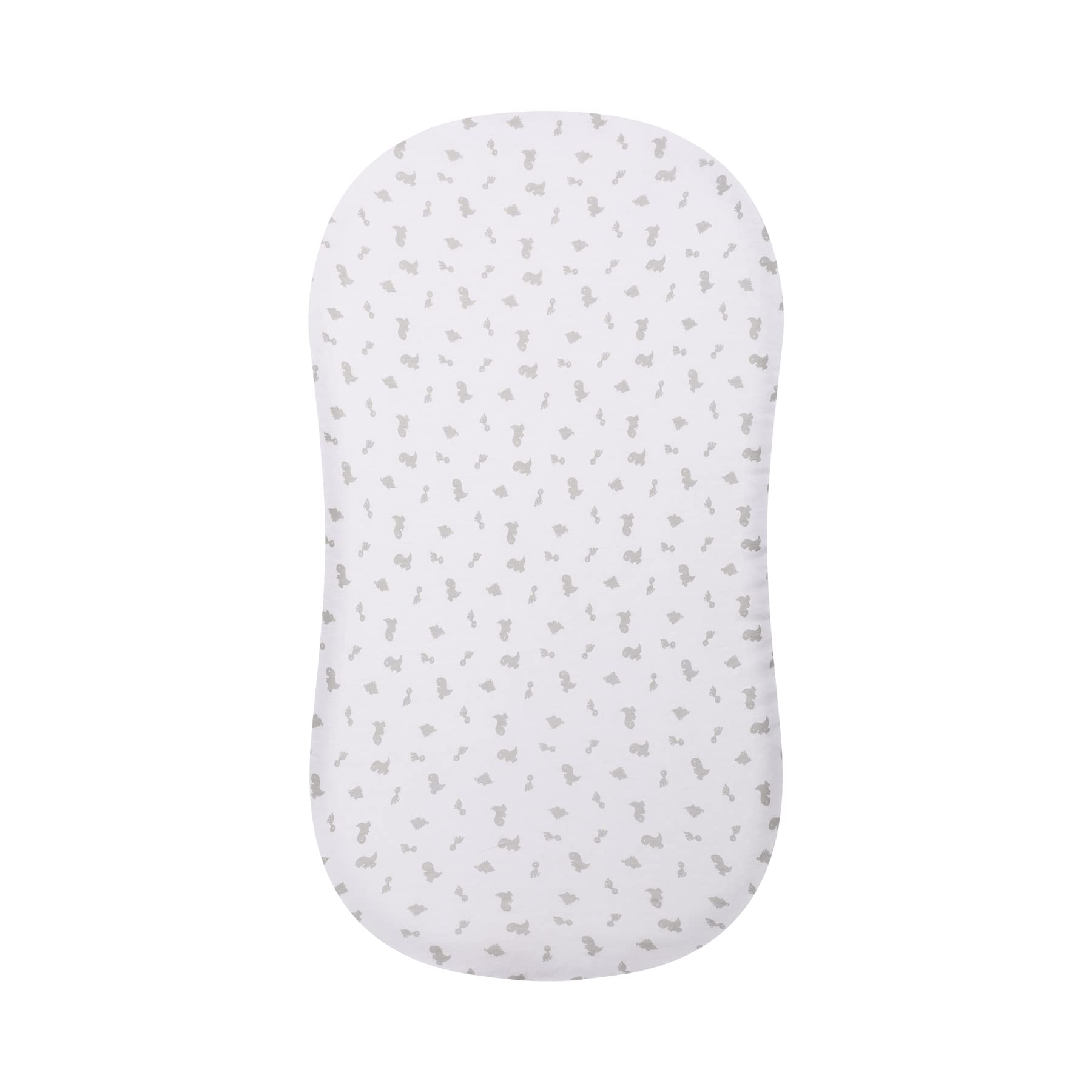 Baby Cotton Unisex Bassinet Sheets,Fit for Kinds of Cradle& Bassinet Mattress,32''x16''x3 (Dinosaur-White)