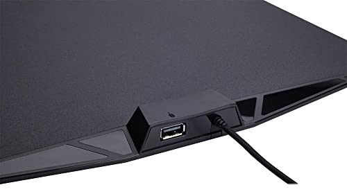 Corsair MM800 Polaris RGB Mouse Pad - 15 RGB LED Zones - USB Pass Through - High-Performance Mouse Pad Optimized for Gaming Sensors, Black