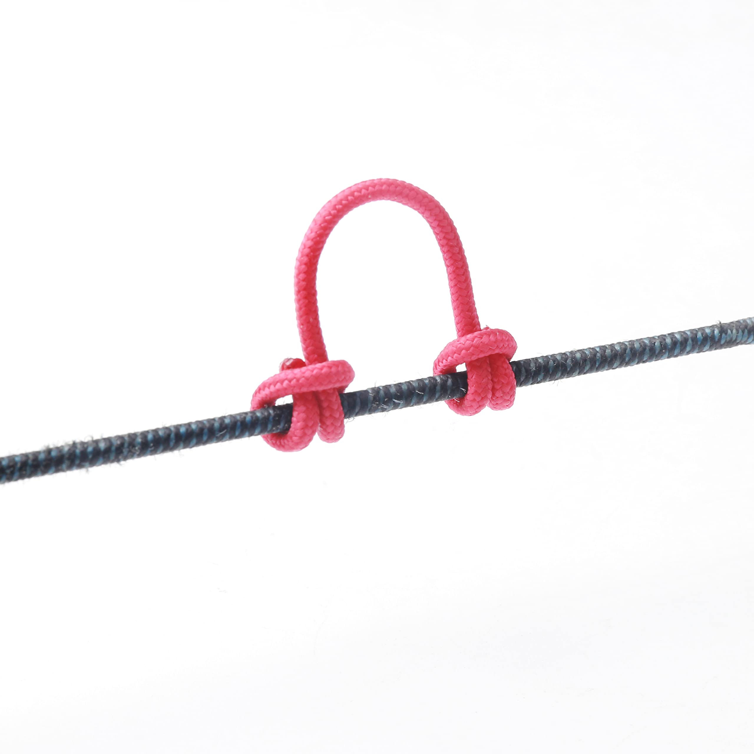 Archery D Loop Rope Serving,9.8 Feet Archery Bowstring Serving Thread D Loop Rope Release Material Nocking D Loop Rope String,U Nok Ring Nocking Loop Buckle(2 pcs)