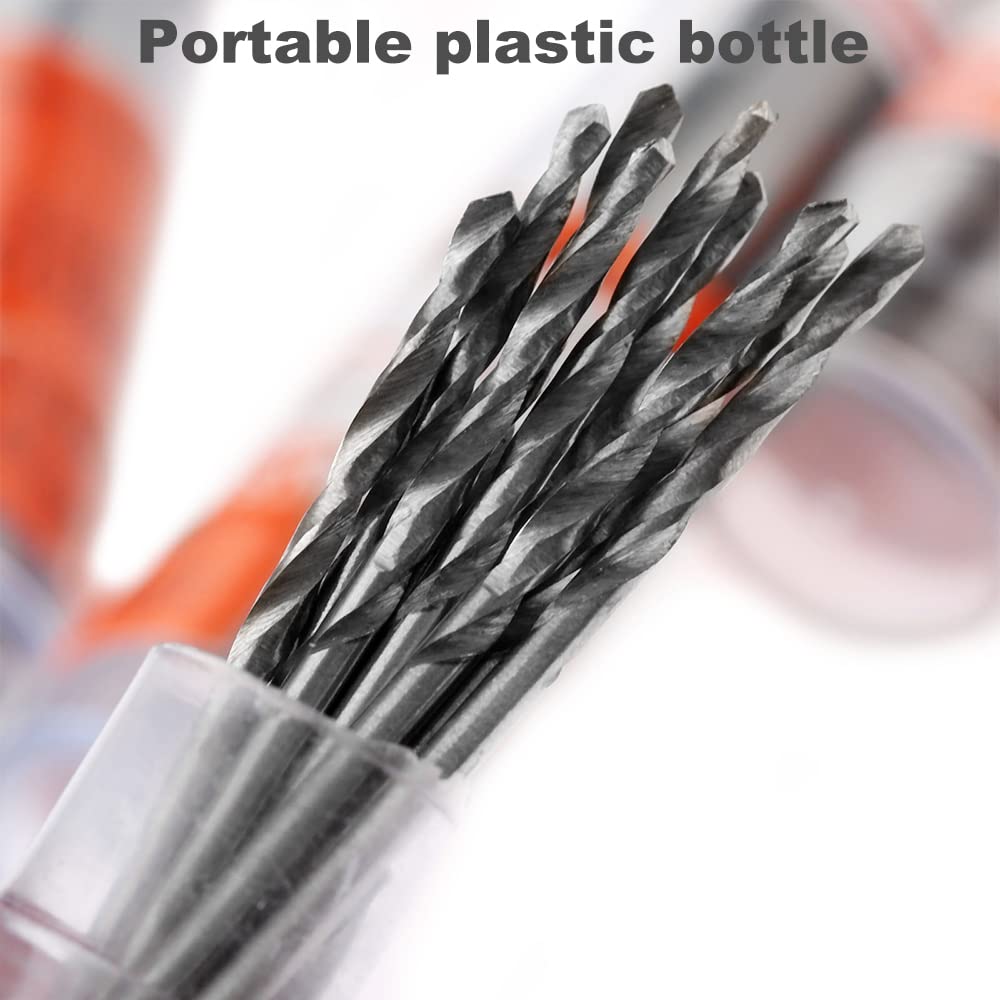 Mtsooning 10PCS High Speed Steel Twist, 1.4mm Cobalt Drill Bit with Straight Shank Electrical Drilling Tool, Used for Wood Cast Iron Aluminum Alloy Plastic Fiberglass DIY Craft