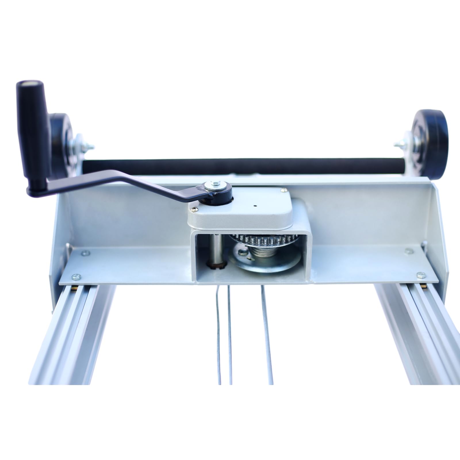 Aluminum Portable Load Lifter with Wheels, Capacity Hand Winch Lift Truck for Warehouse Material Handling, Cabinet Lift, 200 Lb.Capacity Silver